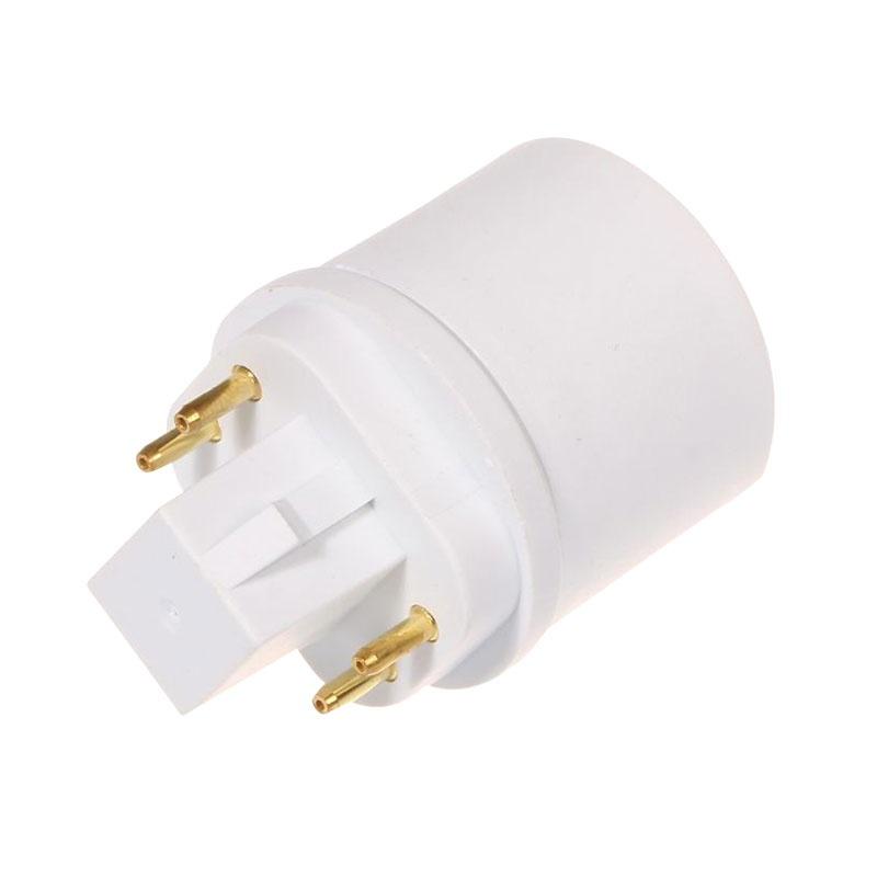 G24q 4 Pin 15mm To E27 E26 Screw LED Light Bulb Lamp Adapter Converter ...