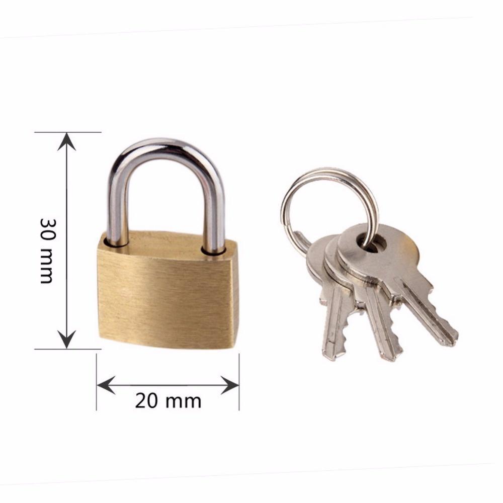 Buy 6PCS 20MM Small Metal Padlock Mini Brass Tiny Lock Travel Luggage ...