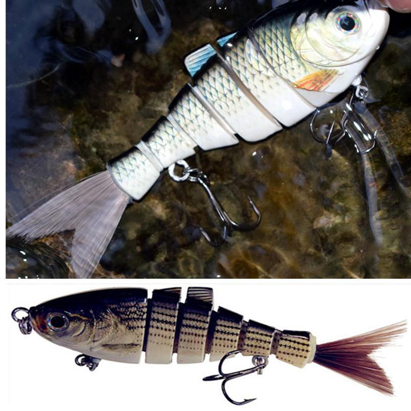 Buy 6 Section 5inch/12.7cm 6inch/15.2cm Lures Fishing Lure Crank Bait ...