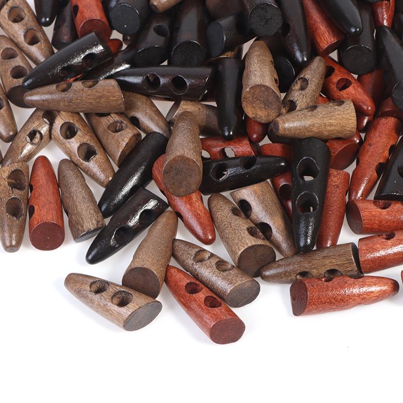Buy 50Pcs Toggle Sewing Wood Toggle Buttons For Coats Sweater Sewing ...