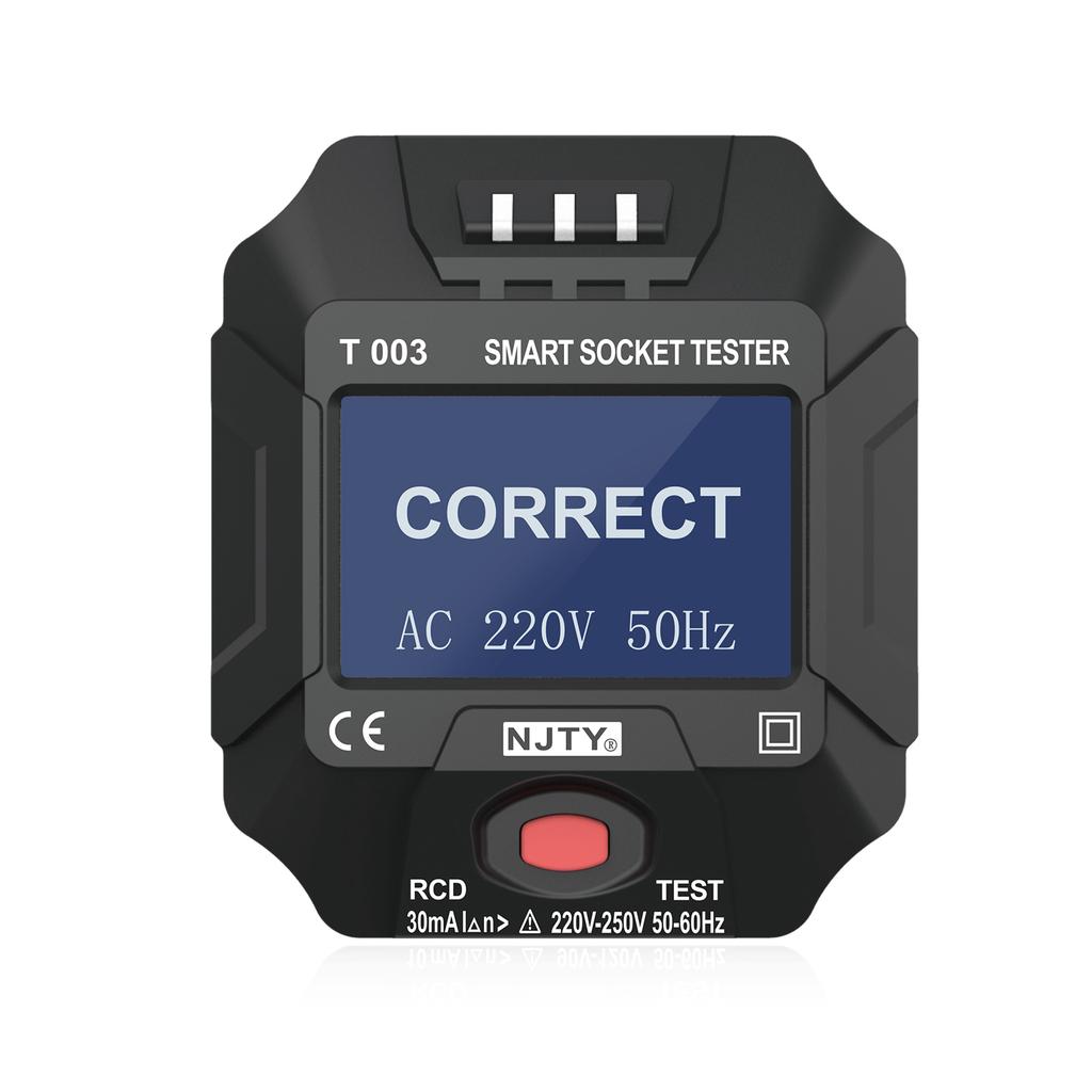 Buy 220250V EU Plug Socket Outlet Tester Smart Socket Tester Digital ...