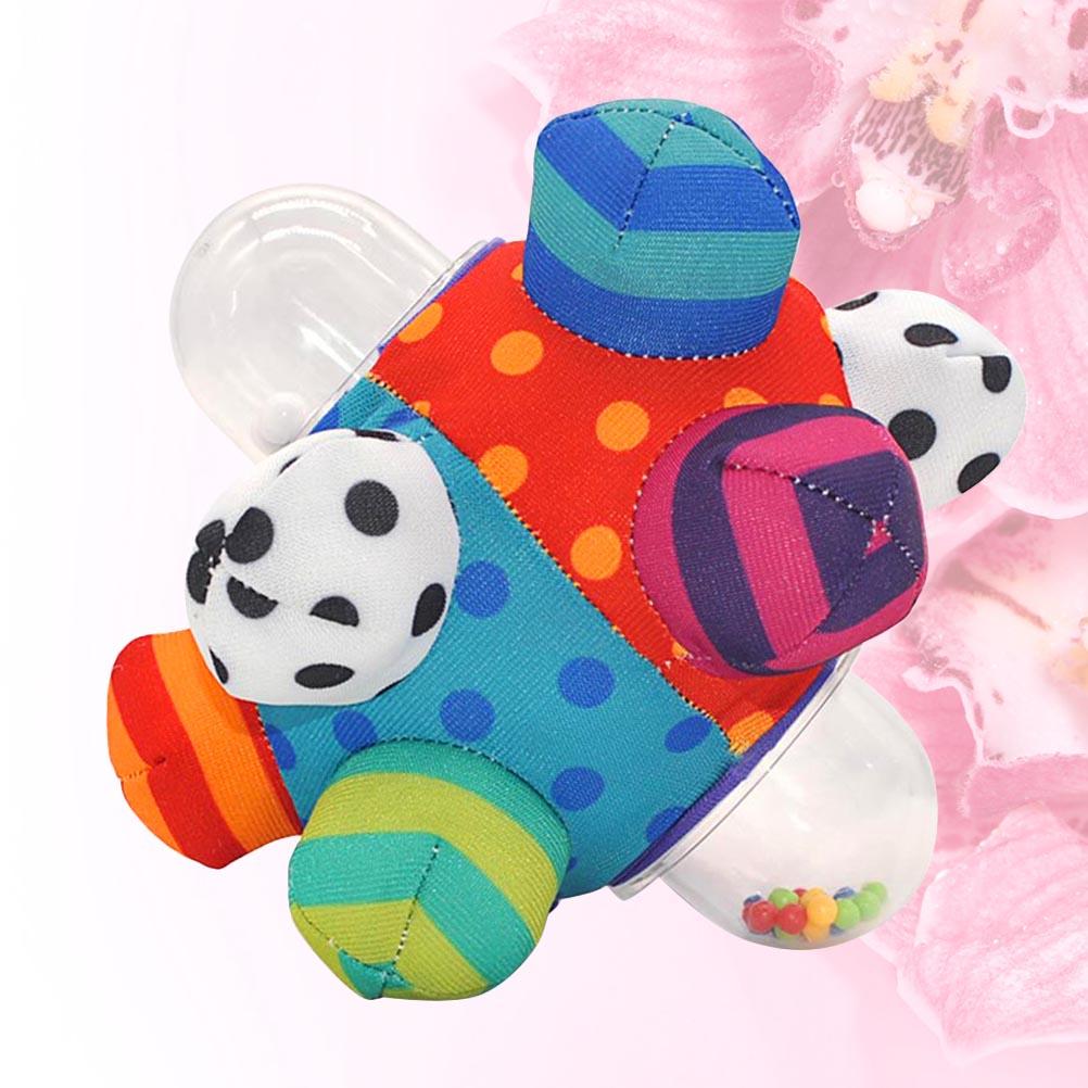 Buy 1PC Bumpy Rattle Toy Soft Cloth Multicolor Cartoon Baby Educational ...