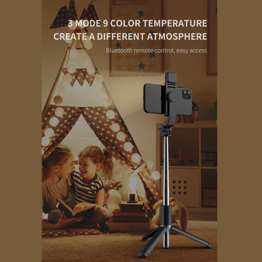 Buy Wireless Bluetooth-compatible Selfie Stick Foldable Mini Tripod ...