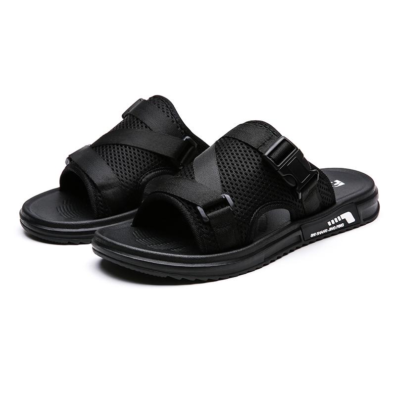 Buy Men Slippers with Cozy Terry Lining Moisture-Wicking Open Toe Slip ...