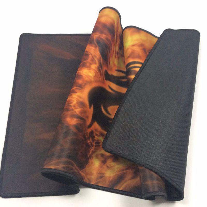Buy New Fire Dragon Game Black Large rubber MousePads Computer Gaming ...