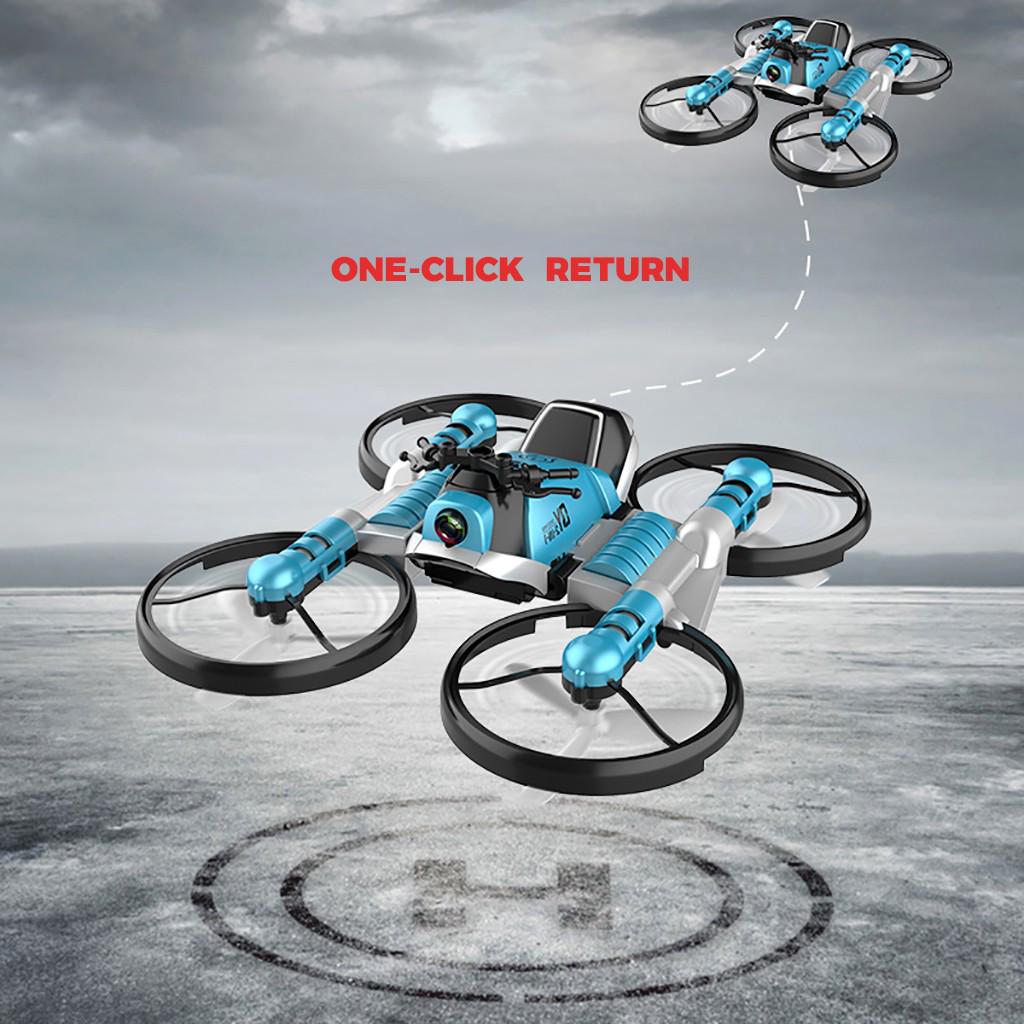 Unique 2-In-1 Folding Remote Control Drone And Motorcycle Vehicle Multi ...