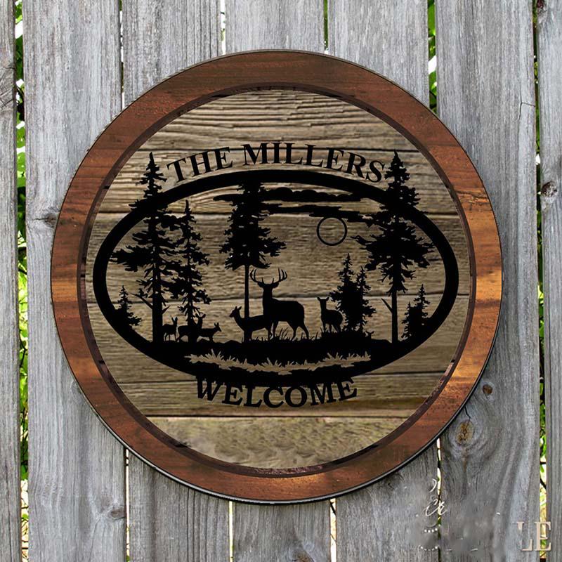 Buy The Millers Welcome Retro Decoration Logo Metal Car Sign Painted As ...