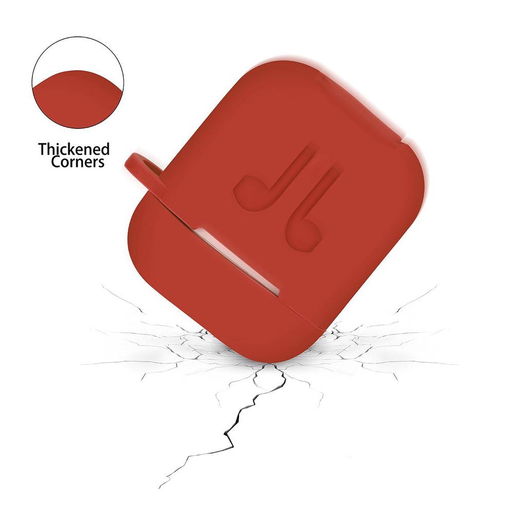 Buy Silicone Airpods Earphone Protective Case Skin Cover For Apple ...