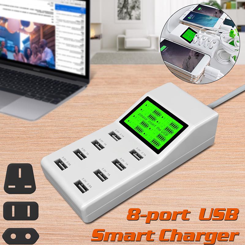 Buy 8 Port USB Charging Station USB Charger Socket Fast Adapter With ...
