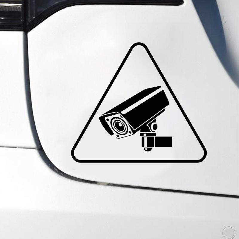 Buy 23CM*20CM Cool CCTV Warning Sign Camera Tool Vinyl Car Sticker at ...