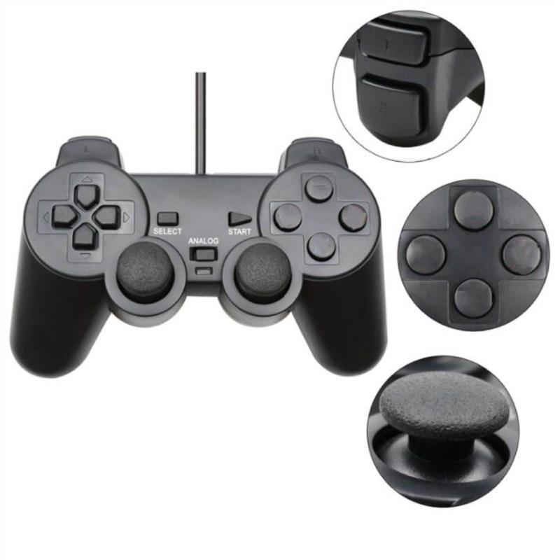 Cumpără Pentru gamepad cu fir dublă vibrație transparentă joc Joystick ...