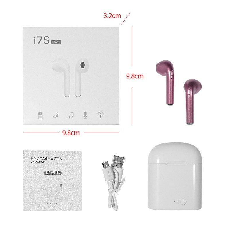 Buy i7s Tws Wireless Headphones Bluetooth 5.0 Earphones Sport Earbuds ...