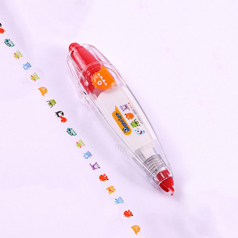 Cartoon Stickers for Kids Pvs Sticker Correction Tape Pen Sticker Pen ...