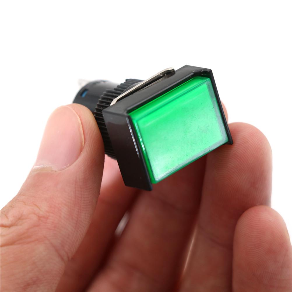 Buy Momentary /Latching Push Button Switch Rectangular DC 12V/24V LED ...