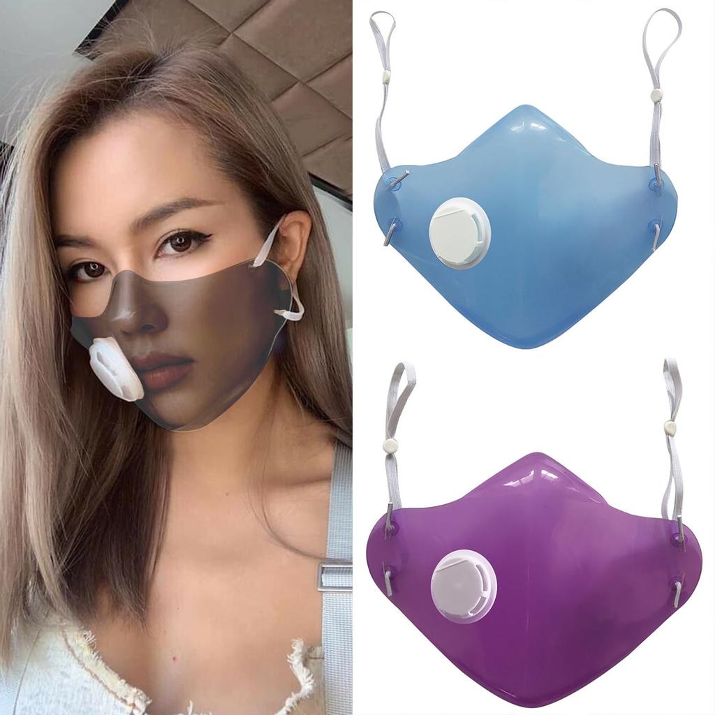 Buy Fashion Durable Mask Face Combine Plastic Reusable Clear Face Mask ...