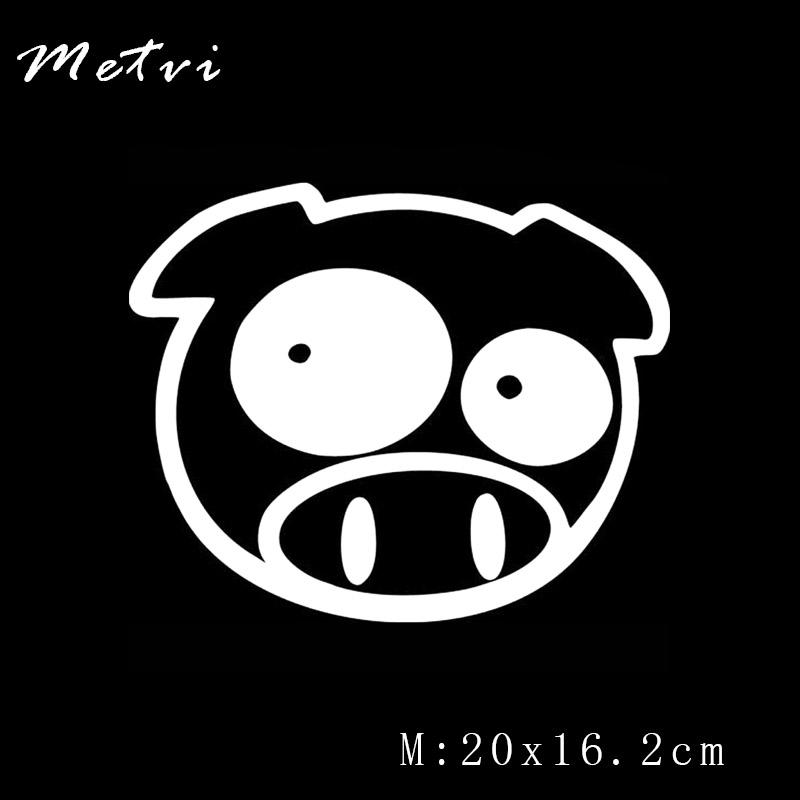 Buy Metvi Cute Pig Sticker on Car Animal Vinyl Stickers for Auto ...