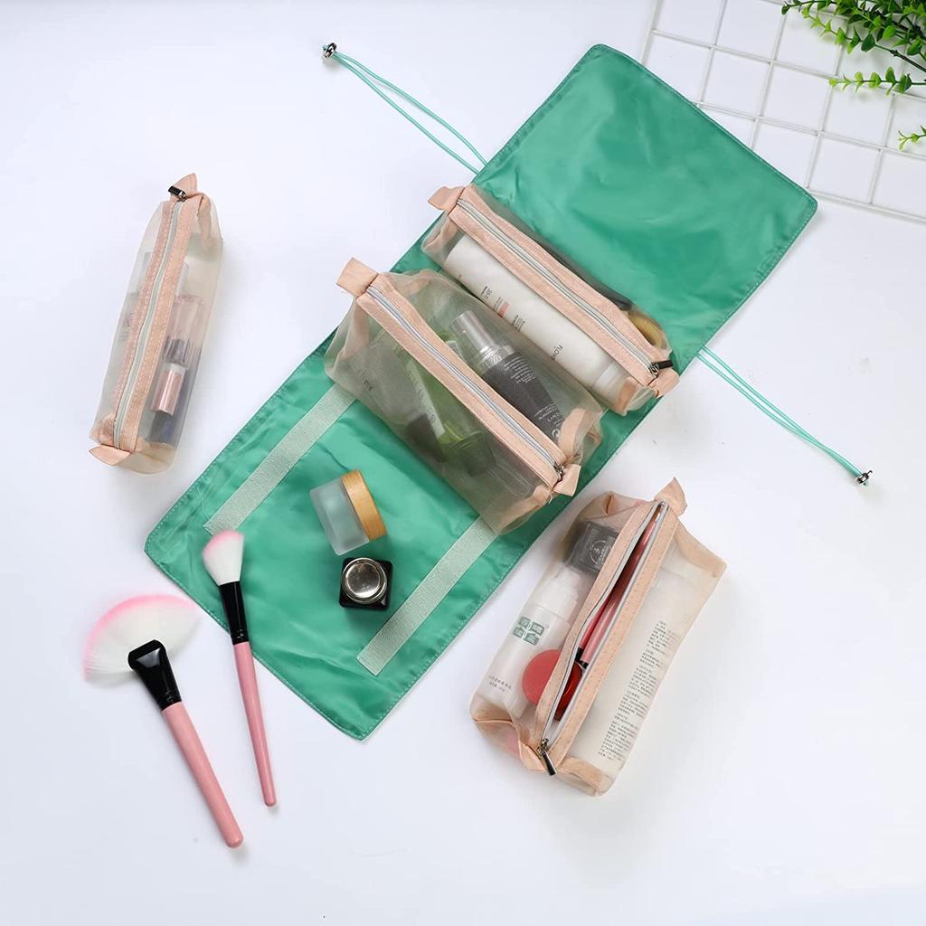 Köp Roll Up Makeup Bag Hanging Roll Up Toiletry Bag 4in1 Detachable ...