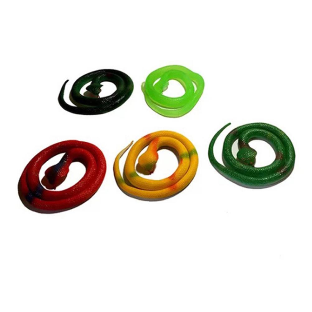Buy 5pcs Artificial Snake Rubber Prank Prop Snakes Trick Toy for ...