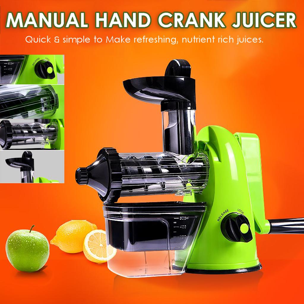 Manual Lemon Orange Squeezer Hand Crank Fruit Juicer Press Extractor ...