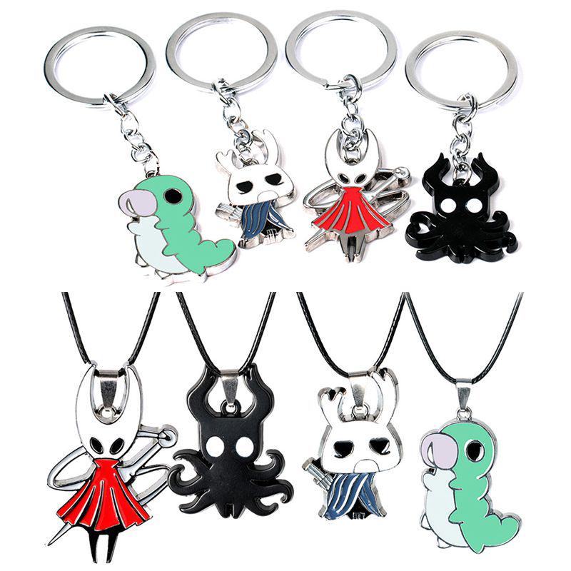 New Game Hollow Knight Keychain Cartoon Metal Octopus Pendant Key Rings ...