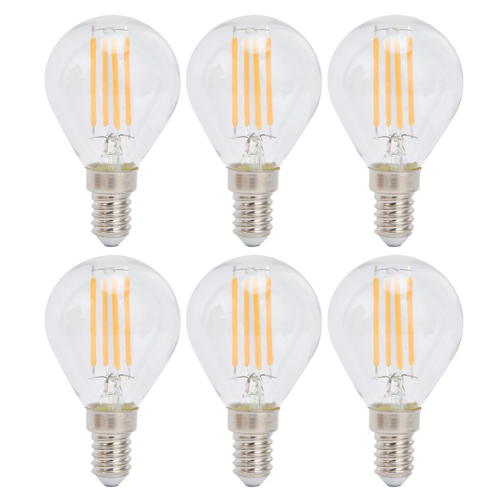 6PCS G45 Vintage Bulb Transparent E14 Base Lamp for Home Decorative ...