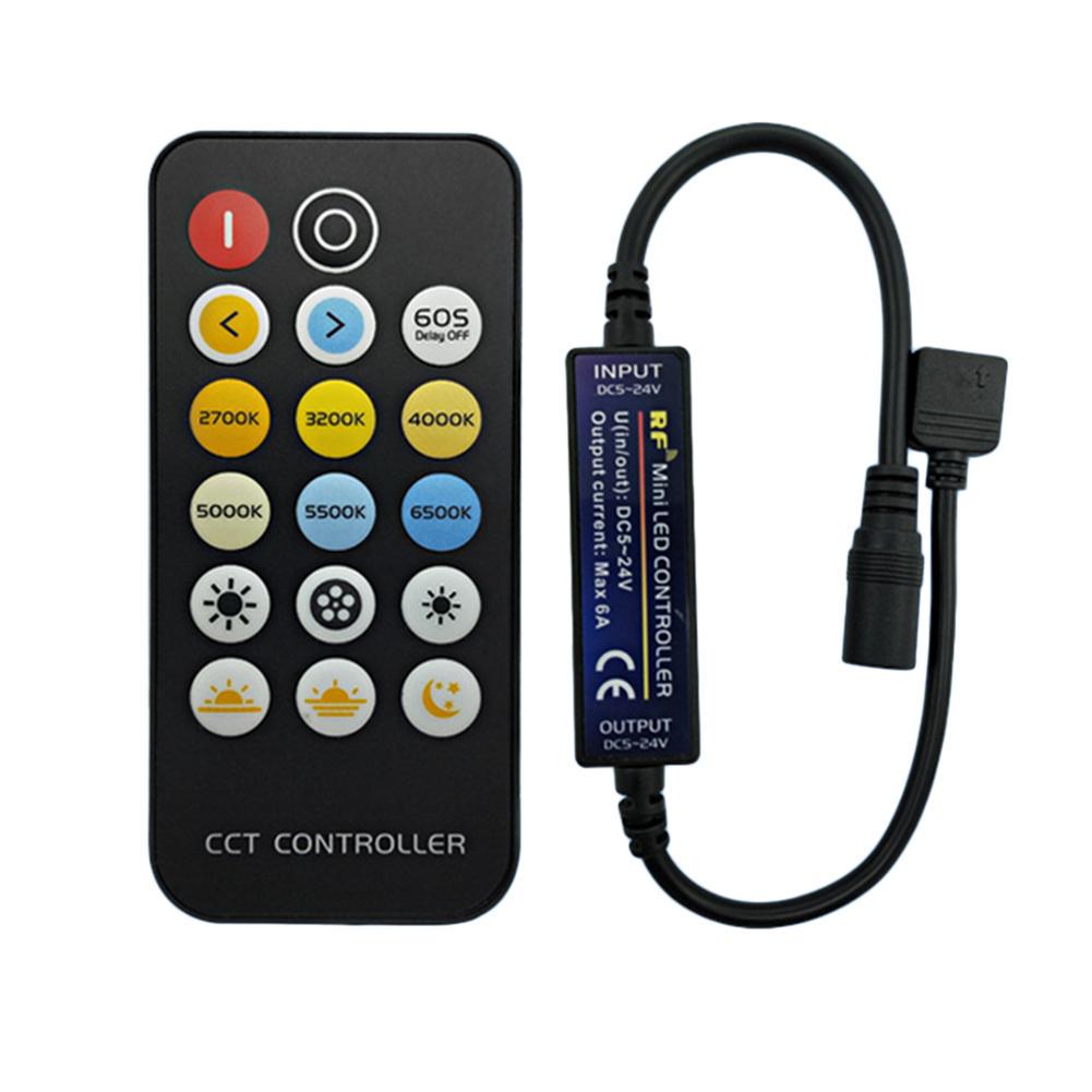 Buy 17 Keys Wireless RF Mini Color Temperature Controller LED Remote ...