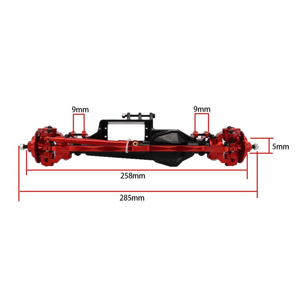 Buy Metal RC Car Axle 1:10 for Axial Rbx10 Ryft Accessories Repalce ...