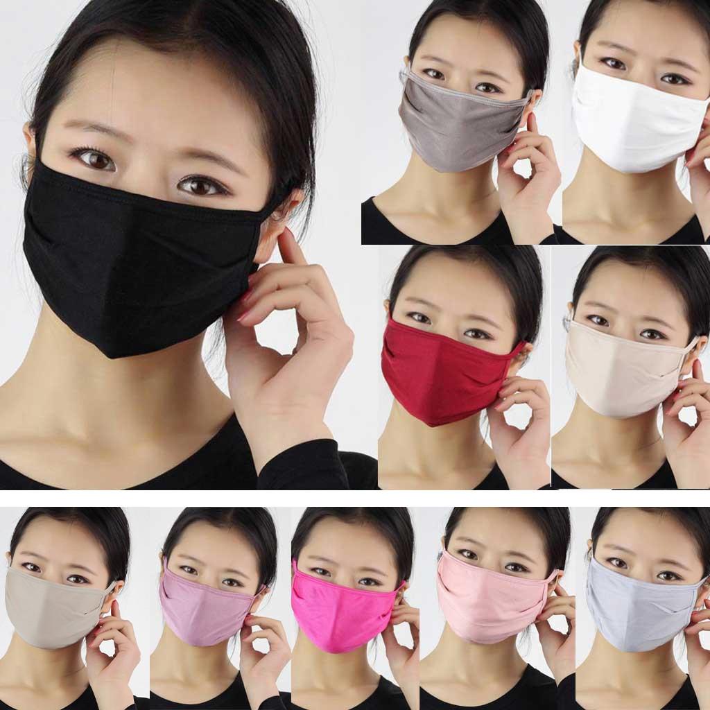 Buy Vogue-2PC Women Silk Reusable Mask Filter PM2.5 Air Filtration Mask ...