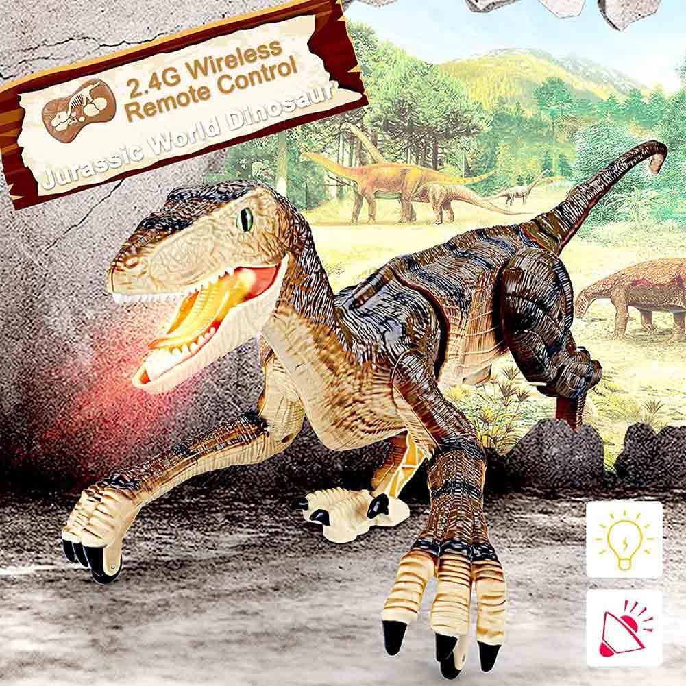 2.4Ghz Touch Control Remote Control Dinosaur Toys Walking Robot Dinosaurs Toy with Light and ...