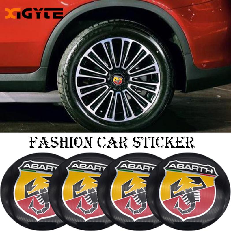 Buy 4 PCS Fashion Auto Parts 56mm Badge Wheel Hub Center Wheel Cover ...