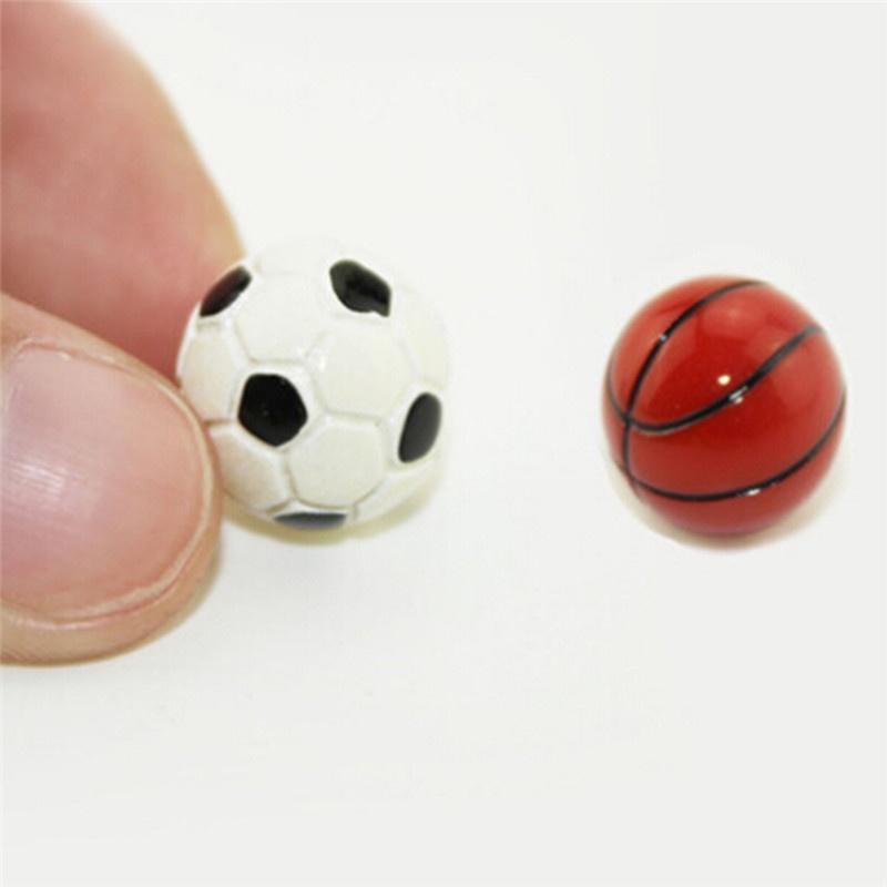 Buy Dollhouse Miniature Sports Balls Soccer and Basketball Decor ...