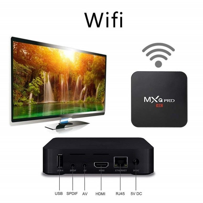 Buy MXQ PRO Quad Core Android 7.1 Smart TV Box 1+8GB HDMI WIFI 4K Media ...