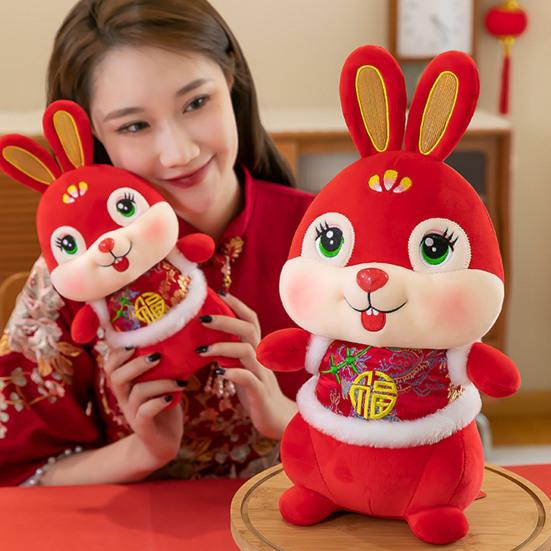 Cheap Stylish Lucky Red Decoration Fully Filled Rabbit Year Cartoon ...