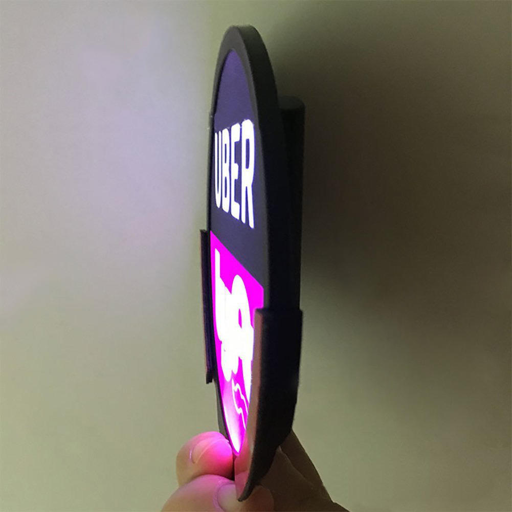 Buy LED Light Car Sign Logo Glowing Decal Luminous Signs Rideshare ...