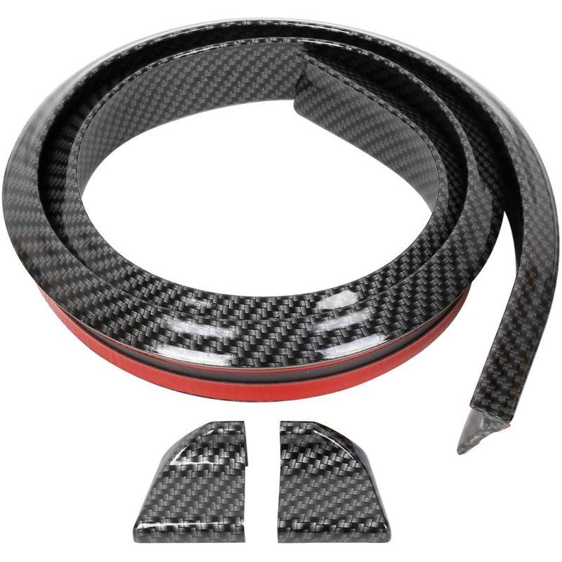 Buy Car Spoiler Sticker 3D Carbon Rubber Tail Spoiler DIY Refit Spoiler ...