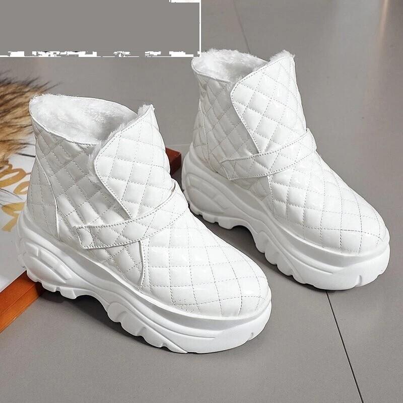 Buy Platform Sneakers Winter Warm Shoes Women Snow Boots Female Causal ...