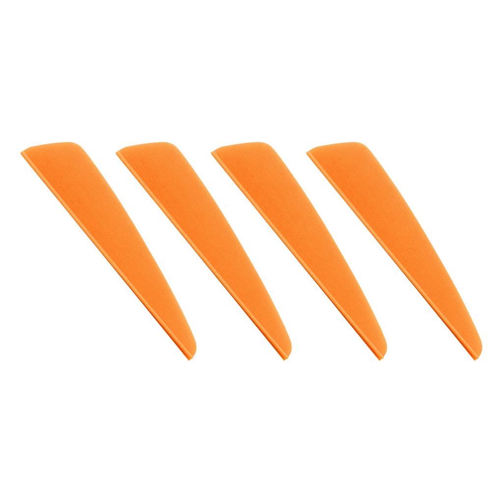 Buy 50pcs TPU Feathers Plastic Arrow Feathers Red/Orange/Black Fit ...