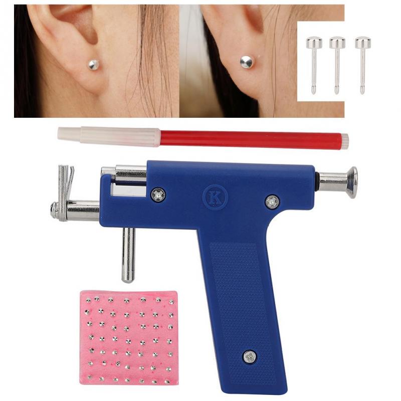 1 Set Safety Painless Body Piercing Tool Nose Navel Ear Hole Piercing ...