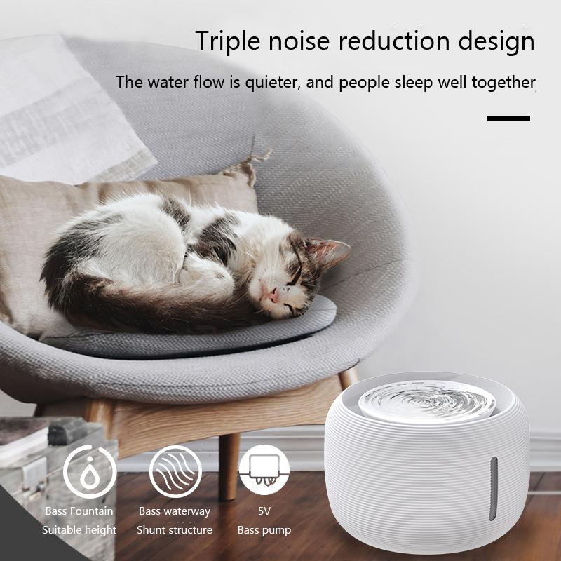 Buy 2.5L Cats Fountain Cat Water Fountain with Smart Pump and LED ...