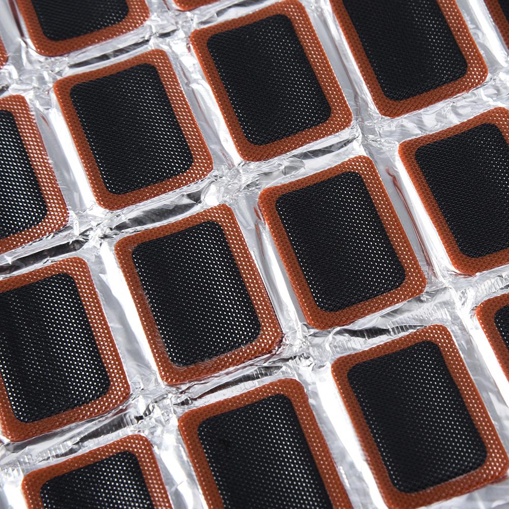 Cheap Black and Orange Rubber Tyre Patch 48 Pieces Square Rubber Tyre ...