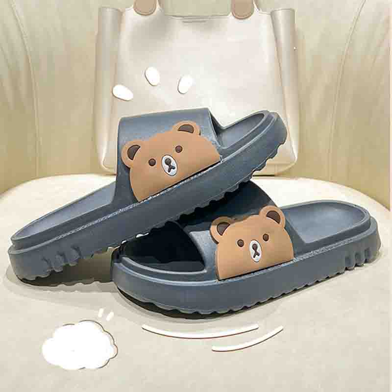 Buy Slippery Slippers Female Summer Cartoon Home Couple Indoor Bathroom ...
