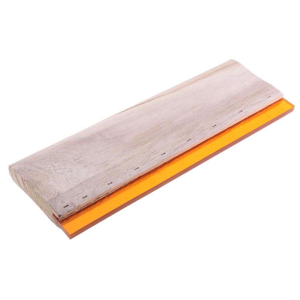 Buy Silk Screen Printing Squeegee Rubber Blade Wood Handle Ink Scraper ...