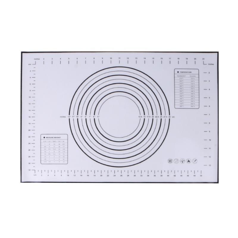 Silicone Rolling Cake Dough Mat Clay Fondant Pastry Baking Sheet ...