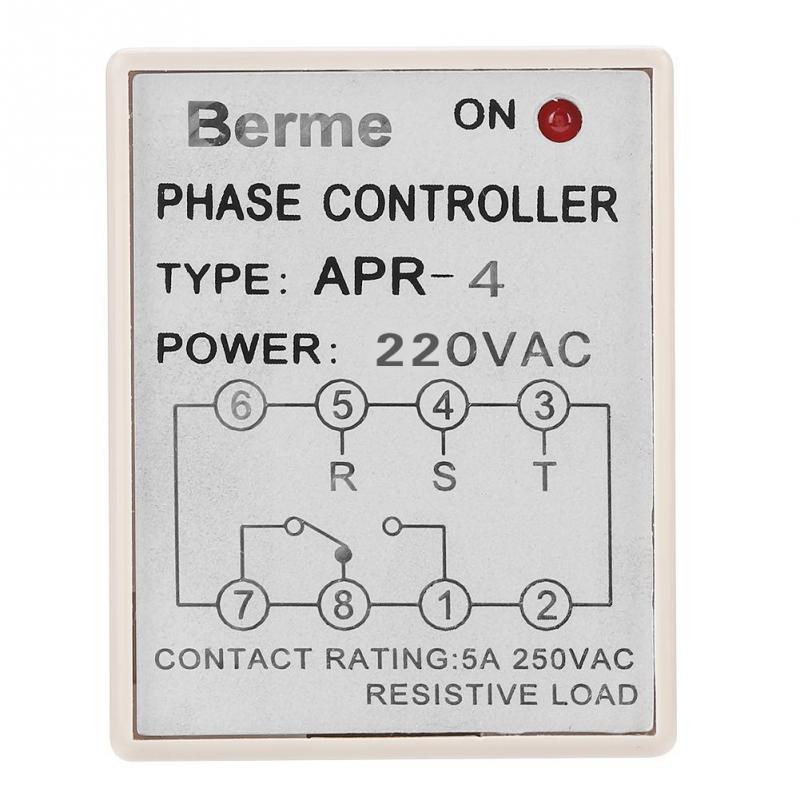 Buy APR-4 Phase Loss Reverse Protection Relay Phase Sequence Controller ...