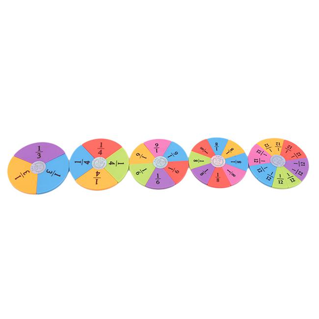 Buy Learning Resources Math Fraction Circles Teaching Aids Board ...