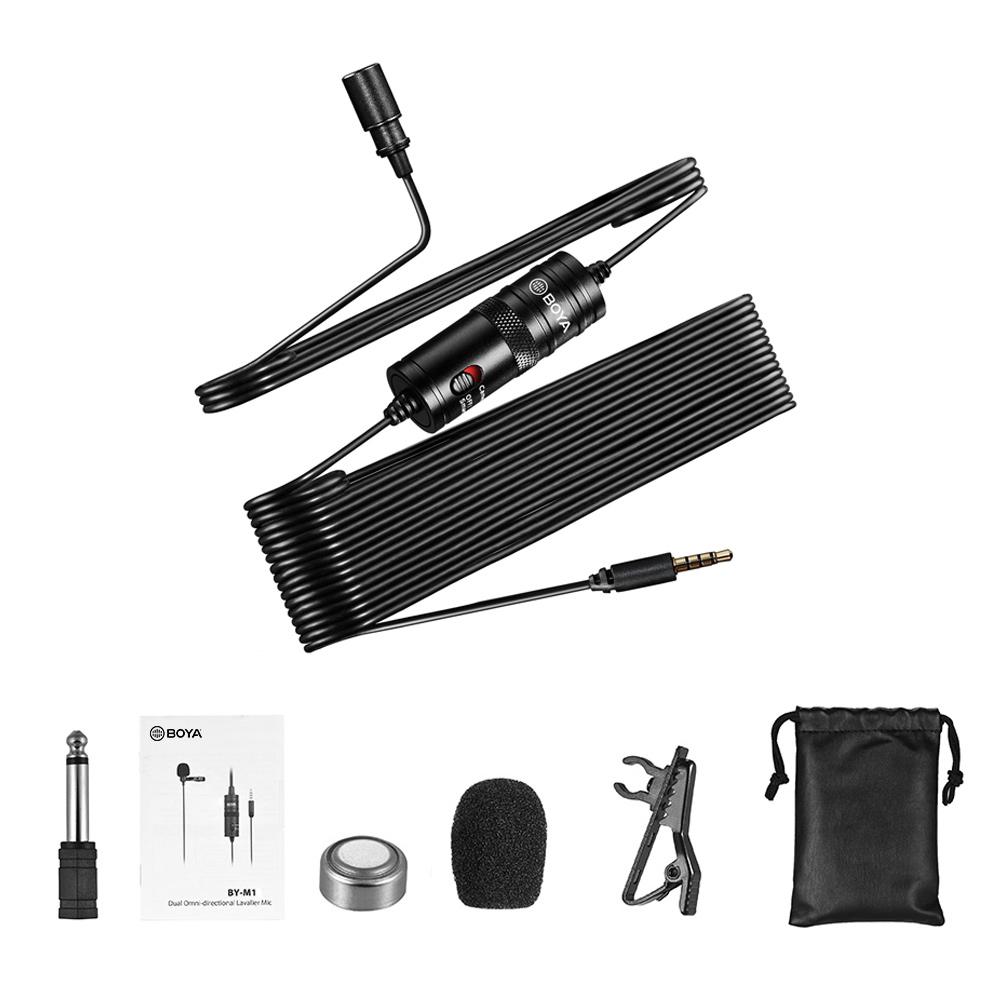 Buy BOYA BY-M1 Omni-directional Lavalier Microphone Lapel Clip-on ...