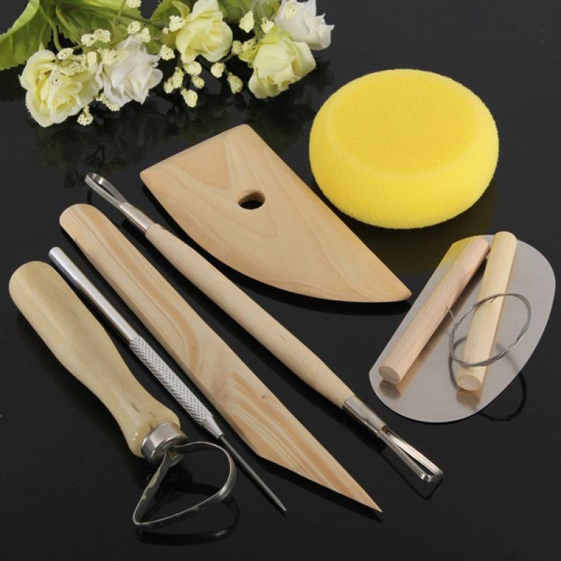 Buy 8Pcs Pottery Clay Ceramics Molding Carving Sculpting Molding ...