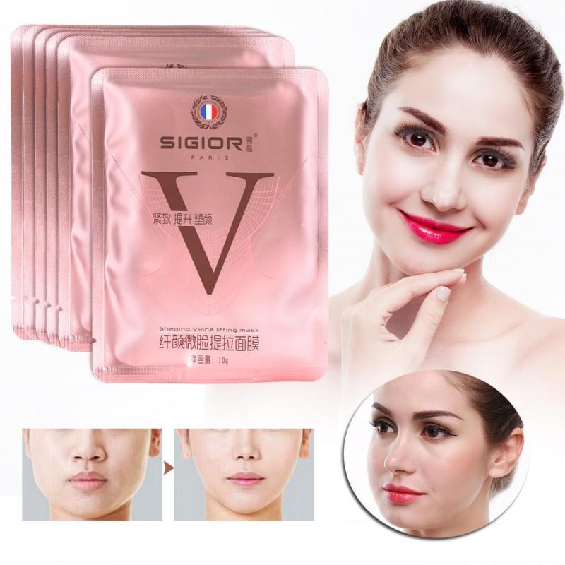 Buy V-Shaped Tightening Lifting Face Mask Chin Slimming Nourishing ...