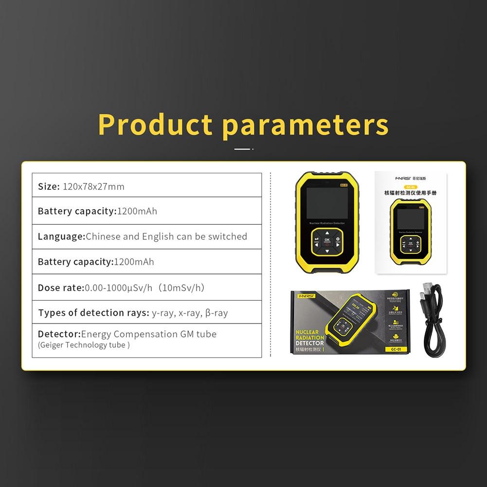 Buy 10 MSV/h Nuclear Radiation 120x78x27mm Detector Geiger Counter at ...