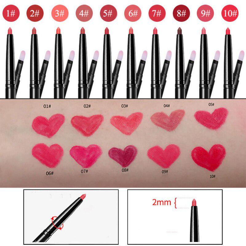 Buy Double-end Lip Line Lip Liner Tint Long-lasting Lipliner Waterproof ...